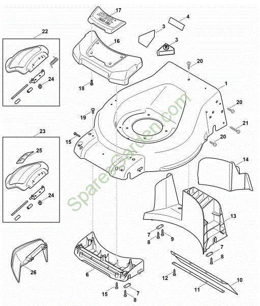 A - Mower housing RMA 510 from SparesGarden, in the category RMA 510